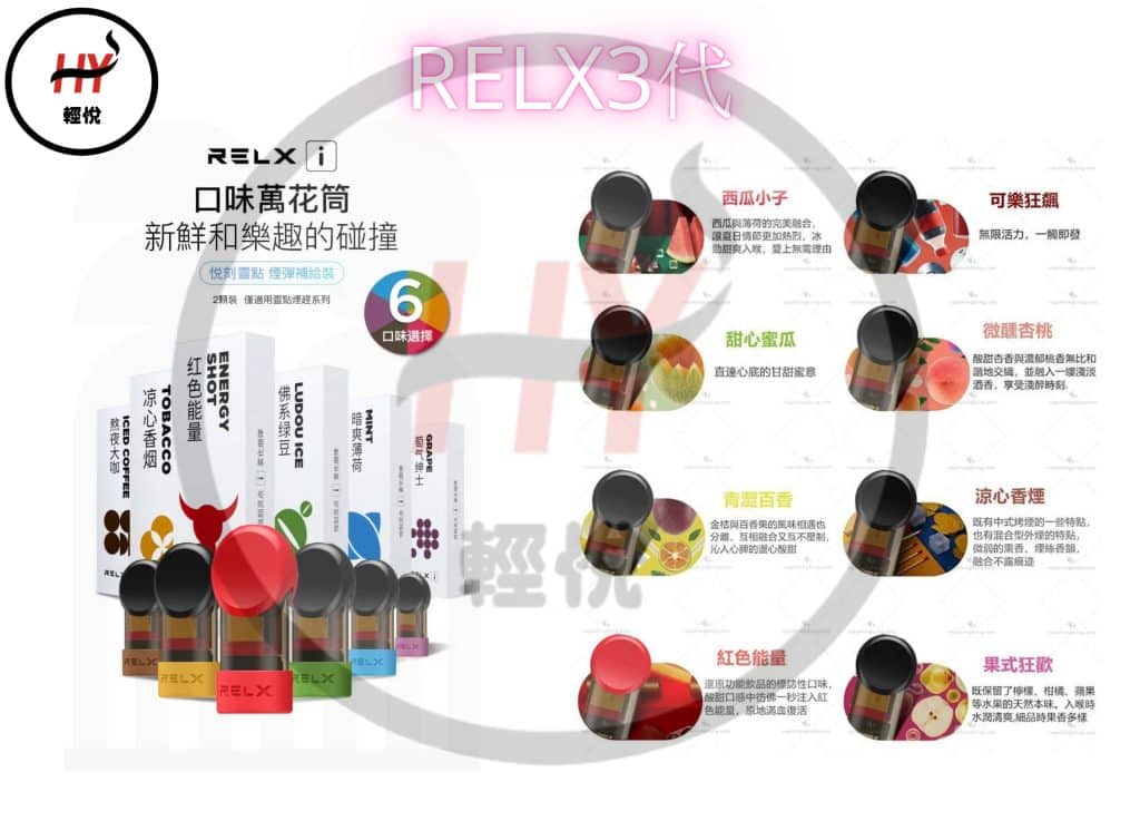 RELX 3 Vape Pods｜HK E-Cig. and Pod online Store