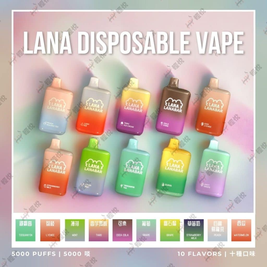 LANA BAR Disposable Vape | 5000 PUFFS | 10 Flavors - HK Vape & Pod ...